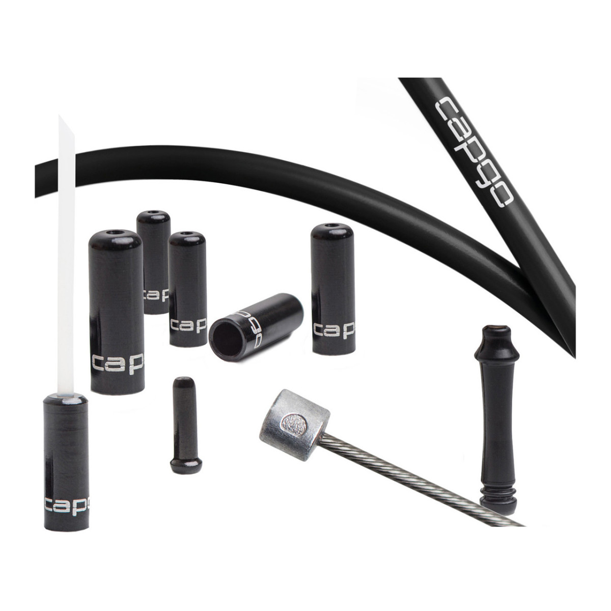 capgo OL Long perjungimo trosų komplektas Shimano, Sram | Black ...